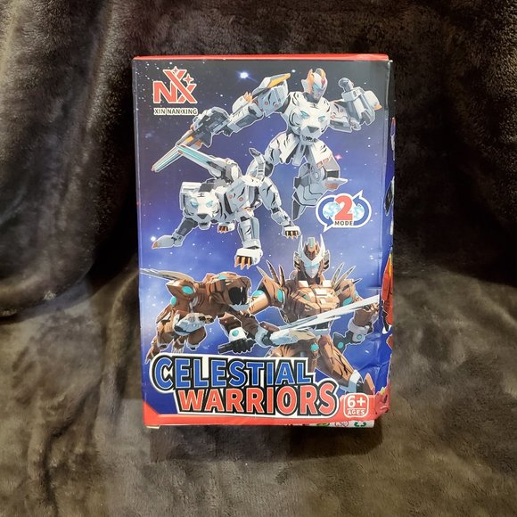 Toys | Celestial Warriors Transforming 15 Robot Tiger Grey Interactive Assembly Read | Poshmark